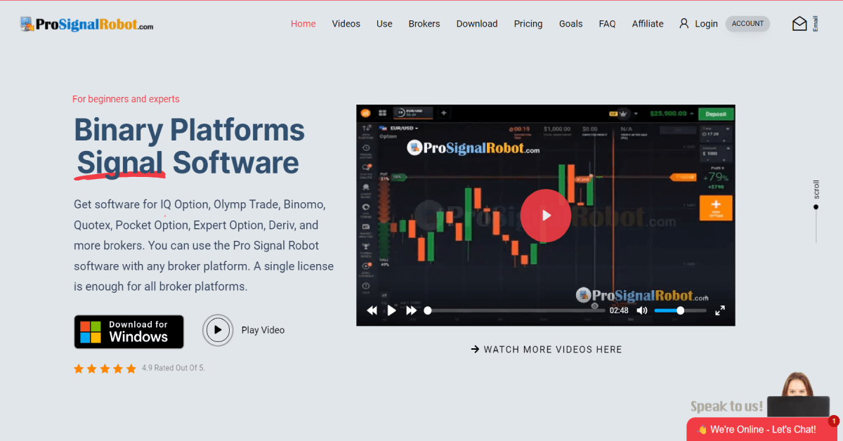 PRO SIGNAL ROBOT | Binary Platforms Signal Software